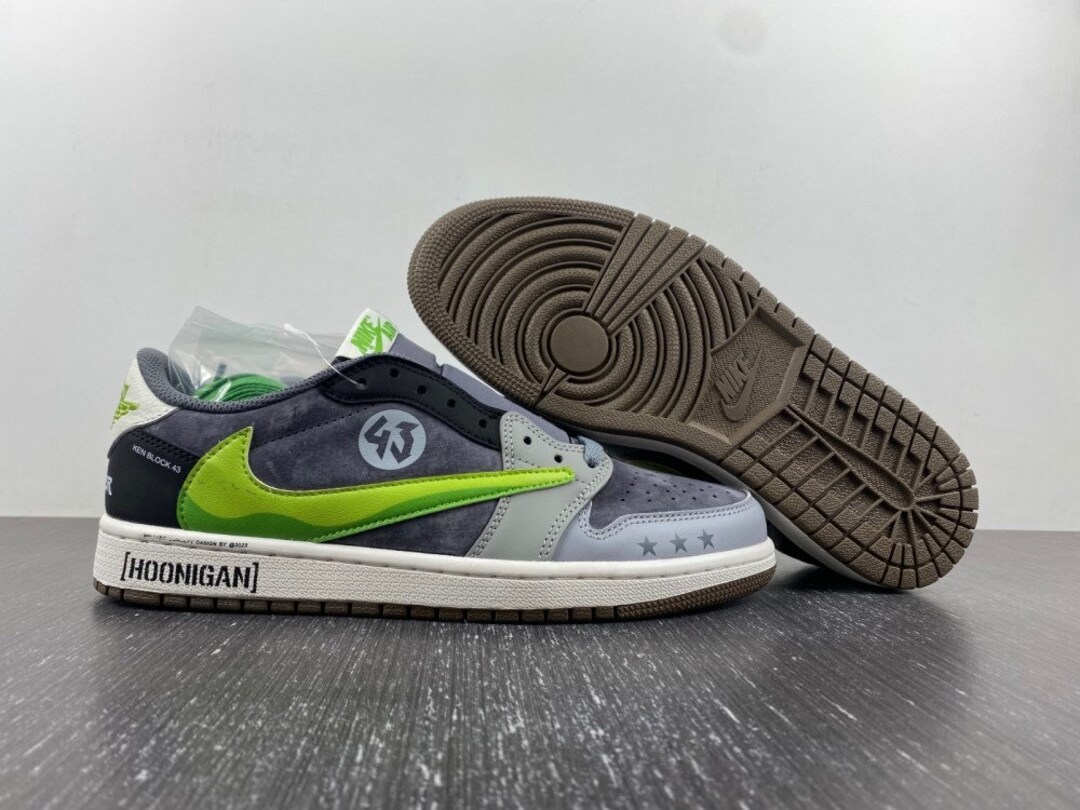 Travis Scott X Ken Block X Jordan 1 Low Sneaker for Men and - Etsy