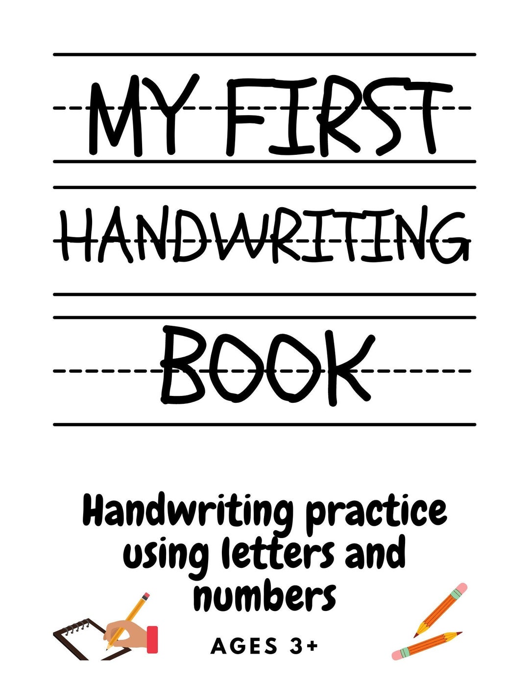 Printable Handwriting Practice Workbook - Etsy