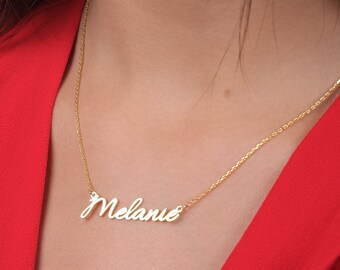 Name Initial Angela Necklace - Etsy