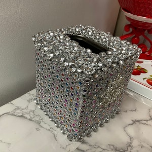 A 5.5H X 5.5W X 5.5D Handcrafted Facial Tissue Box Cover Designed With ...