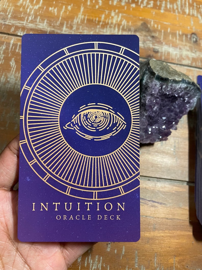The Intuition Oracle Deck 44-card Oracle Cards Purple and - Etsy