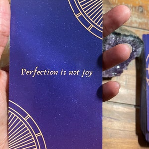 The Intuition Oracle Deck | 44-card Oracle Cards | Purple and Gold Deck ...