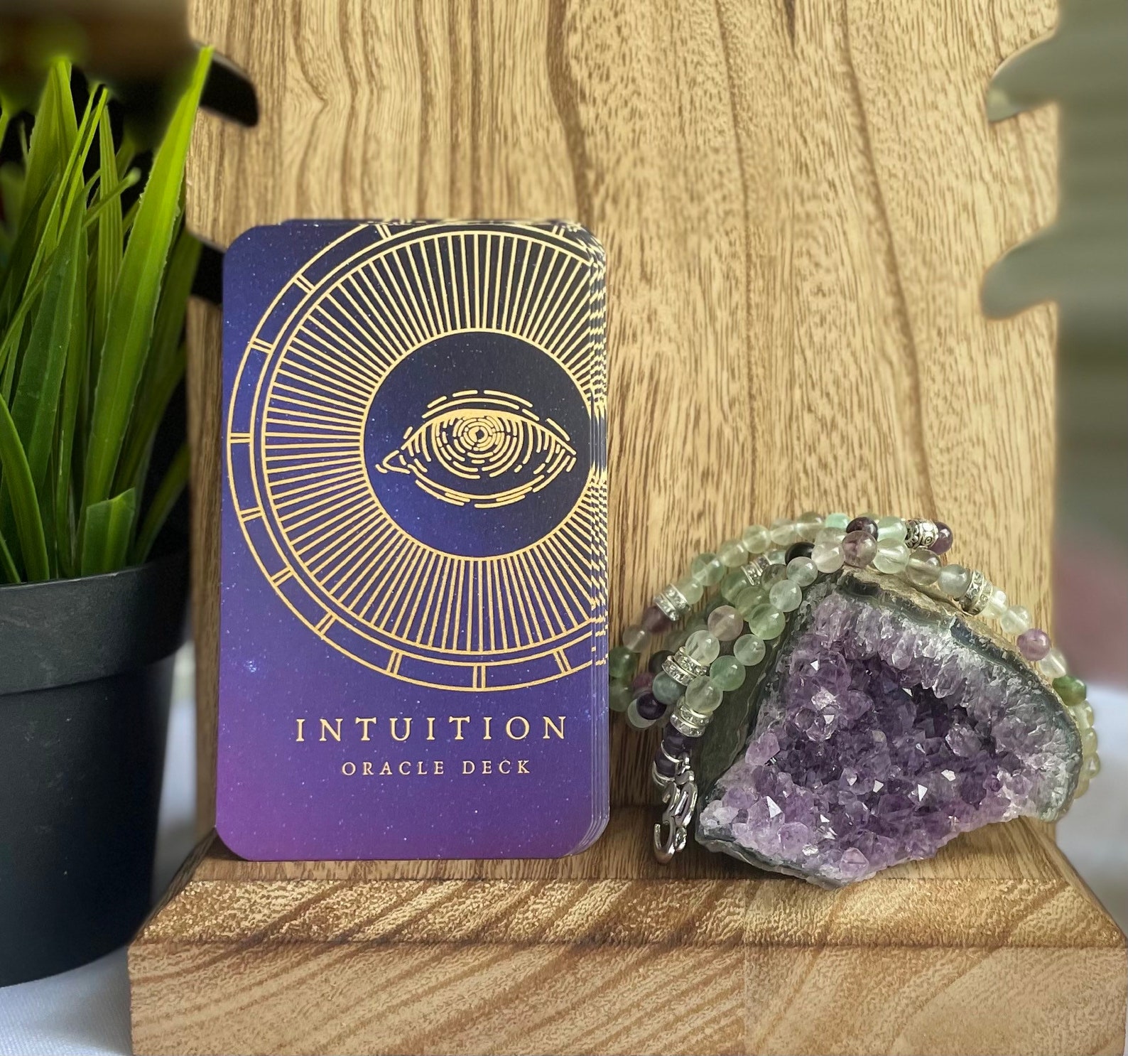 The Intuition Oracle Deck | 44-card Oracle Cards | Purple and Gold Deck ...
