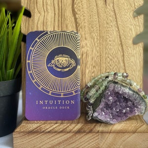 The Intuition Oracle Deck | 44-card Oracle Cards | Purple and Gold Deck ...