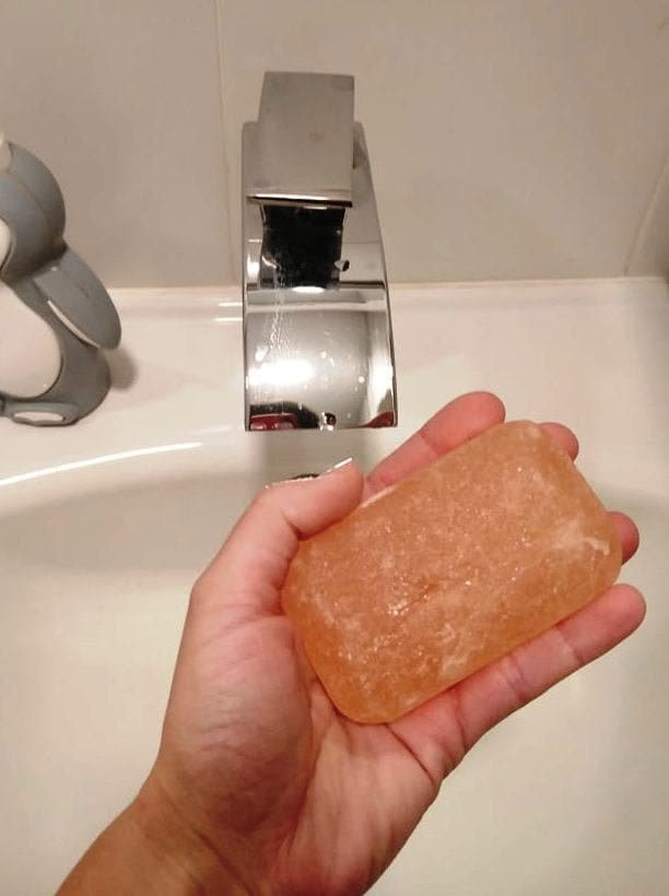 Himalayan Salt Deodorant, Crystal Salt Deo Stick, Natural Mineral Stone ...