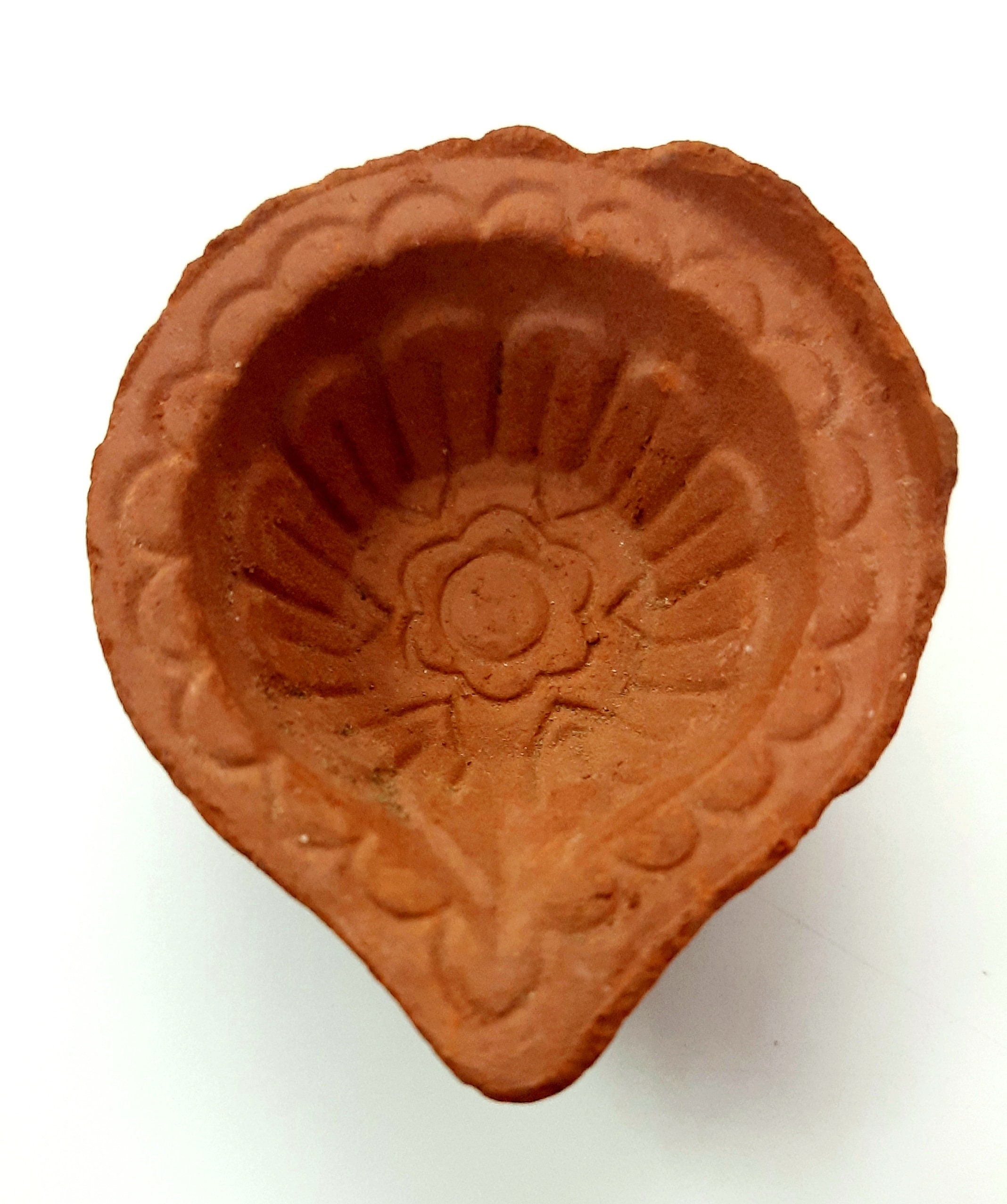 Decorative Clay Diya Handmade, Morden Mitti Diya, Earthen Clay Lamp ...