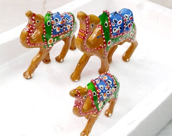 Decorative Camel Set of 3/ Beautiful Enamel Handmade Indian - Etsy