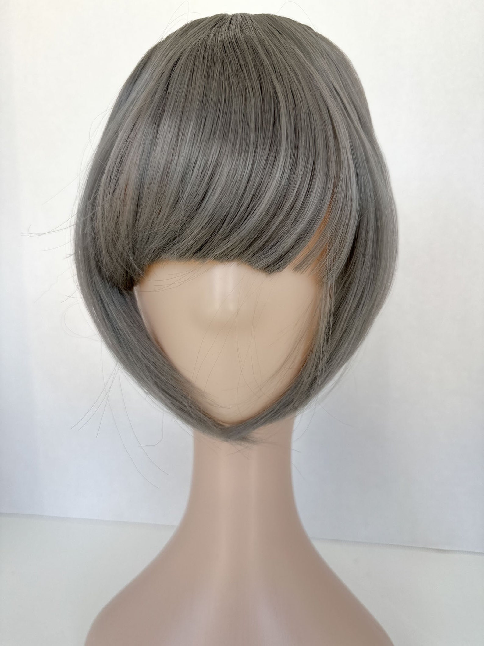 Straight Clip in Bangs for Grey Hair - Etsy