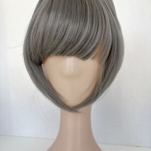 Straight Clip in Bangs for Grey Hair - Etsy