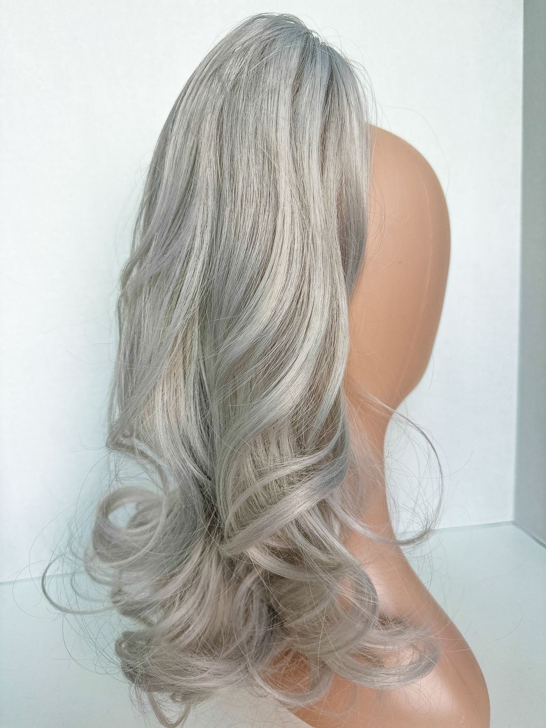 Gray Hair Ponytails|gray Ponytail Wigs - Etsy