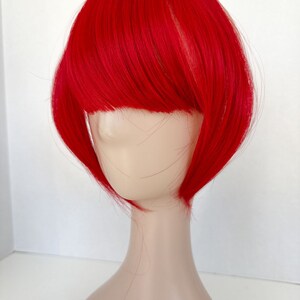 Straight Clip in Bangs Red - Etsy