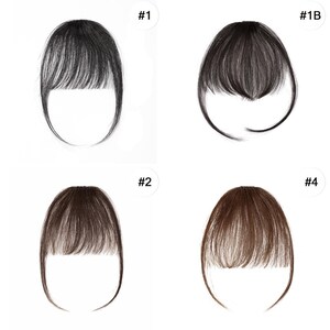 Clip in Human Hair Fringe Bang| Human Hair Bang - Etsy