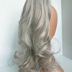 Gray Hair Ponytails|gray Ponytail Wigs - Etsy