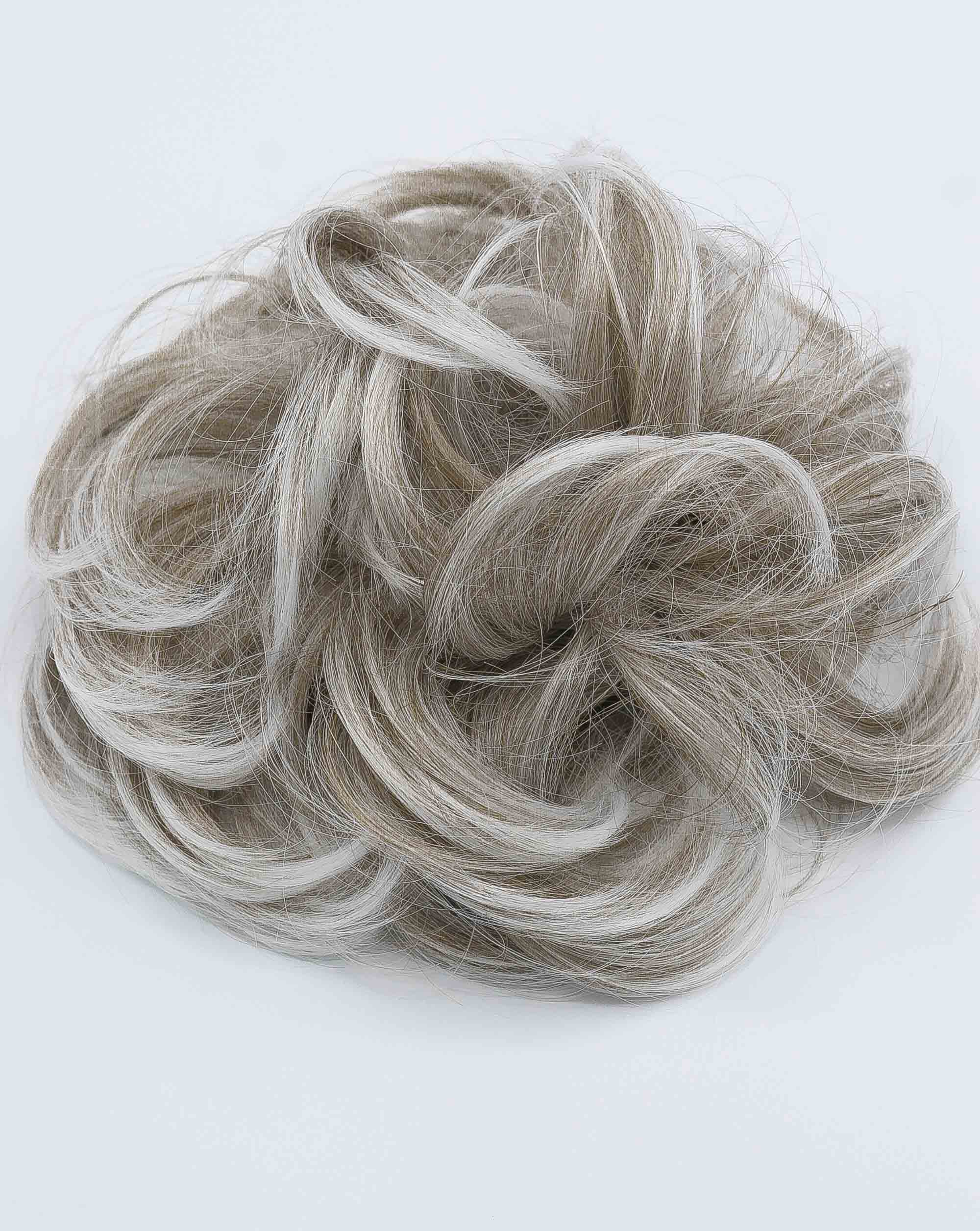 Grey Blonde Messy Bun: Scrunchie Updo Hairpiece - Etsy