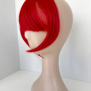 Straight Clip in Bangs Red - Etsy