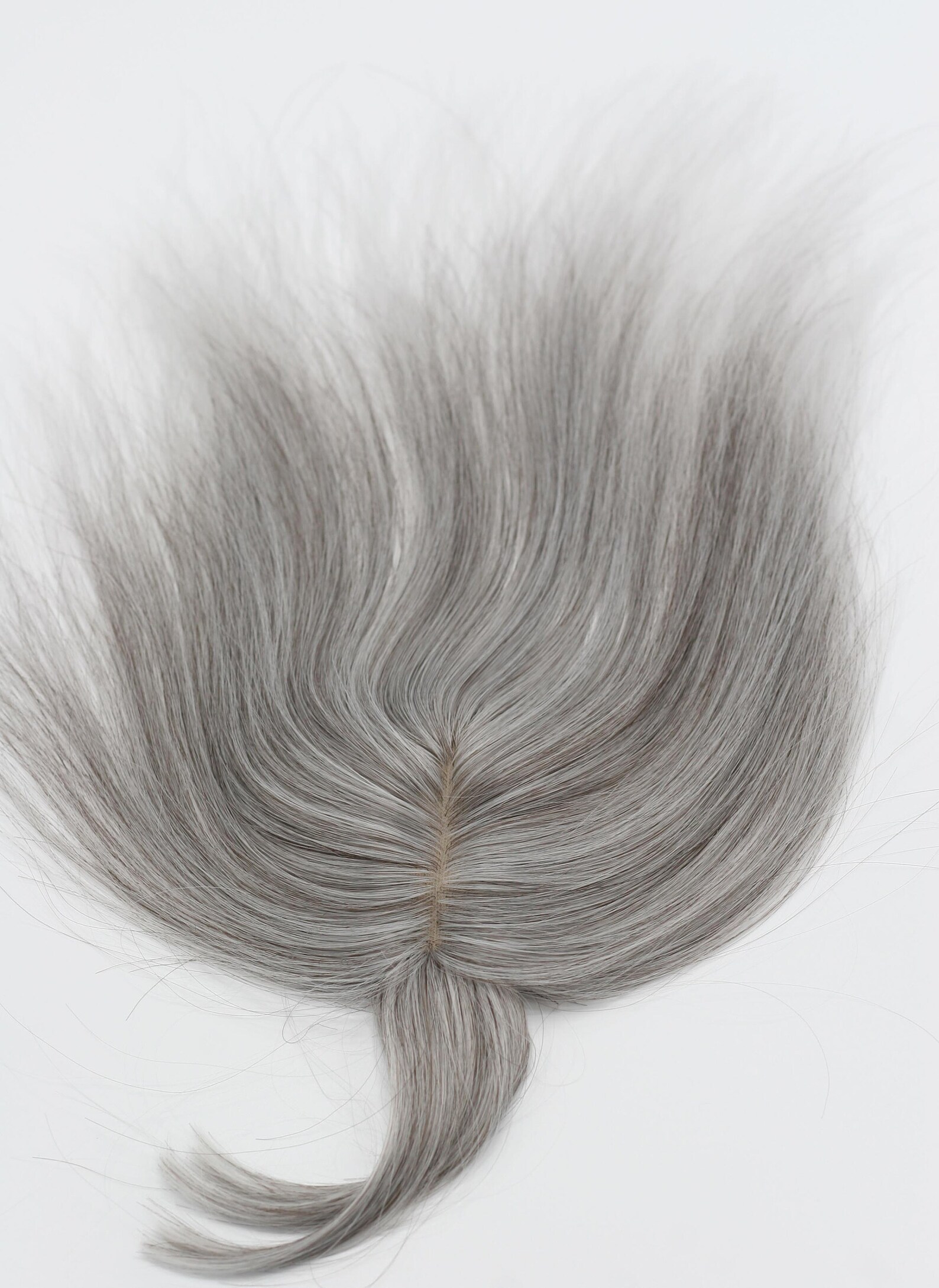 Hair Topper For Women Thinning Crown With Bangs Grey Mix Salt And