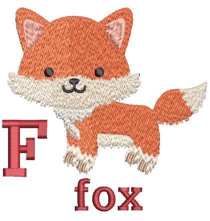 Alphabet Animals Bundle | Serif Block Font | 4"x 4"| Digital Download ...