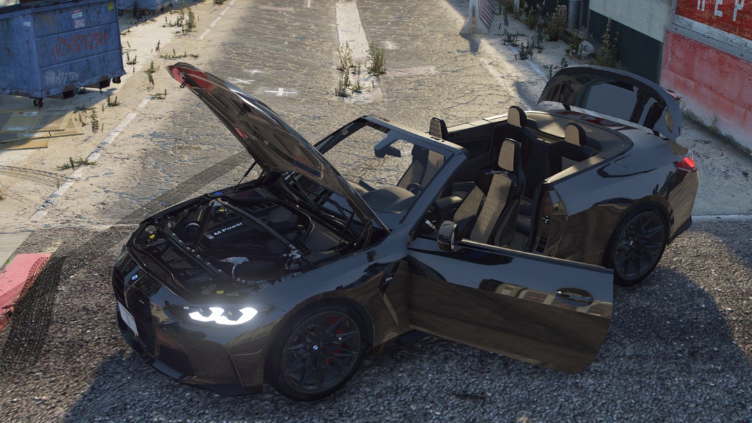 Fivem BMW M4 2021 Convertible Fivem Ready Optimized Animated Roof High ...