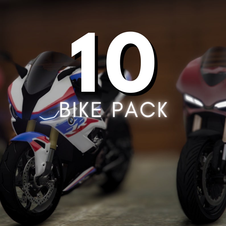 Fivem Bike Pack: 10 BIKES Fivem Ready Singleplayer Optimized Realistic ...
