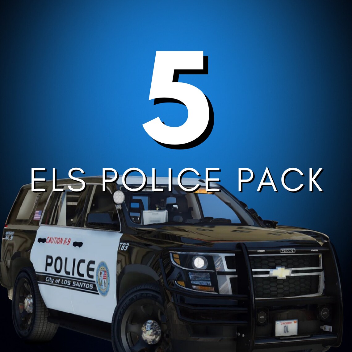 Fivem ELS LSPD Pack 5 Cars Fivem Ready Optimized Realistic Handlings ...