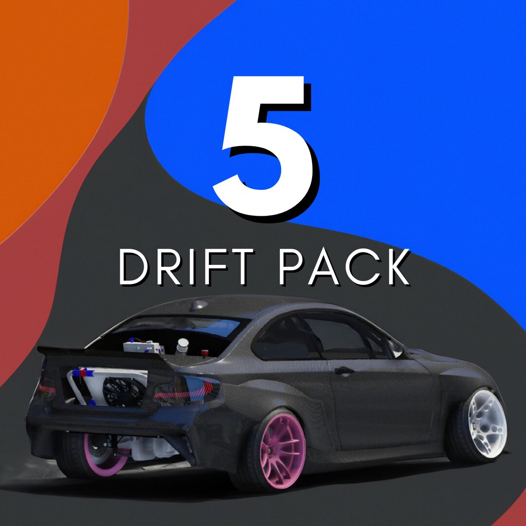 Fivem Drift Car Pack: 5 CARS Fivem Ready Optimized Drift Handlings ...