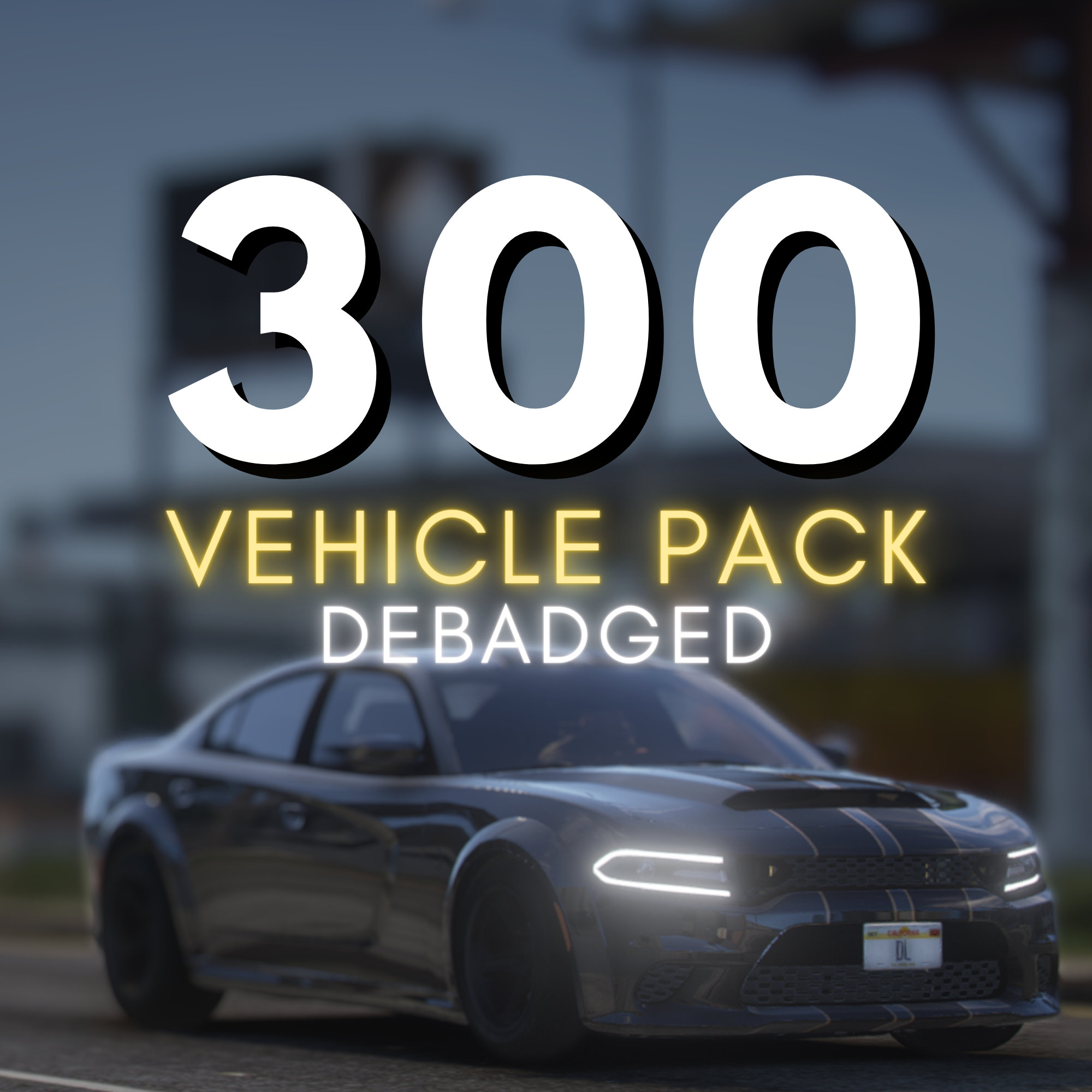 Fivem Debadged Car Pack 300 Vehicles Fivem Ready Optimized Realistic Handling - Etsy