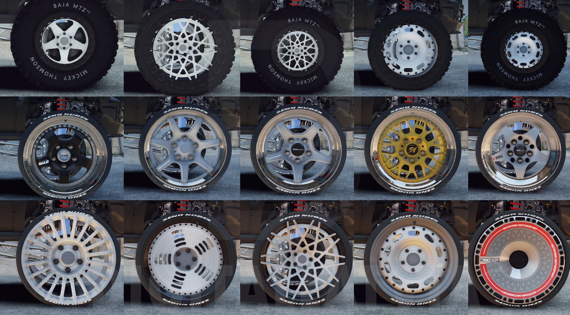 GTA V Custom Rims Pack 30 Custom Addon Wheels Fivem Ready - Etsy Canada