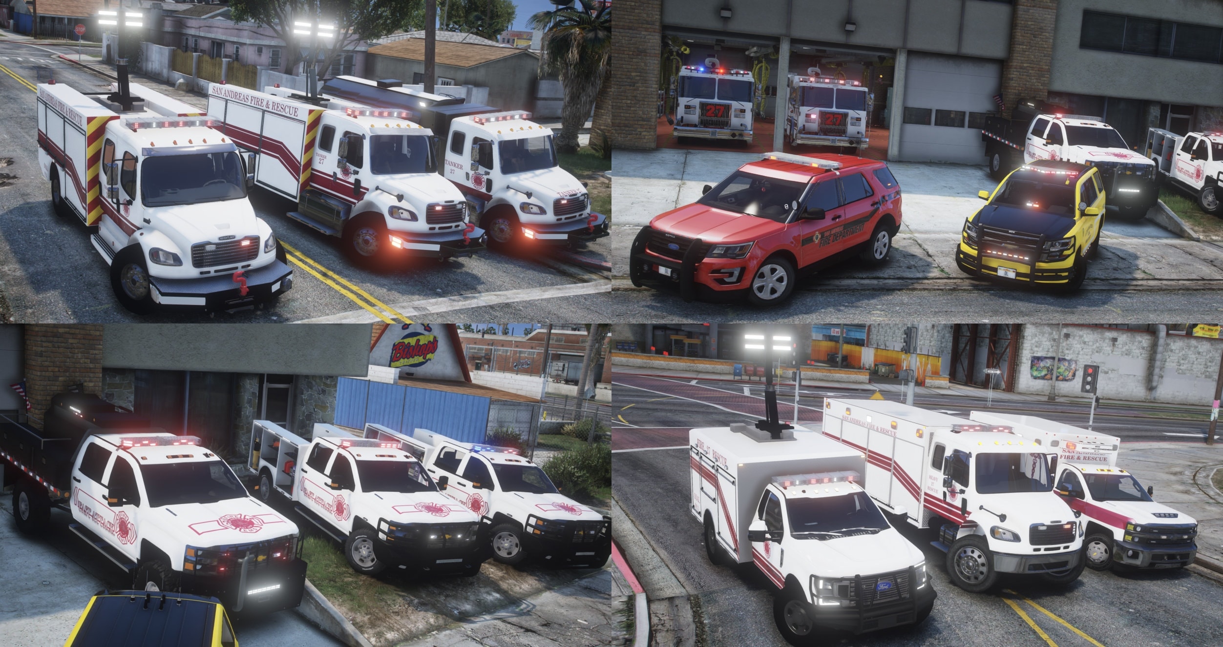 Fivem 50 Emergency Service Vehicles Pack Fivem Ready Optimized High ...