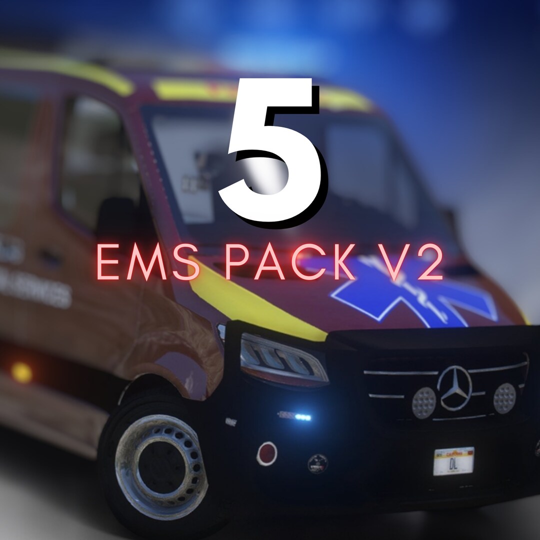 Fivem EMS Pack V2 5 Cars Fivem Ready Optimized Realistic Handlings ...