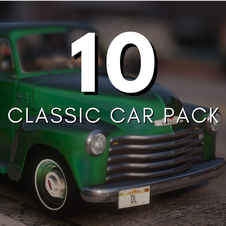 Fivem Classic Car Pack 10 Cars Fivem Ready Optimized Realistic