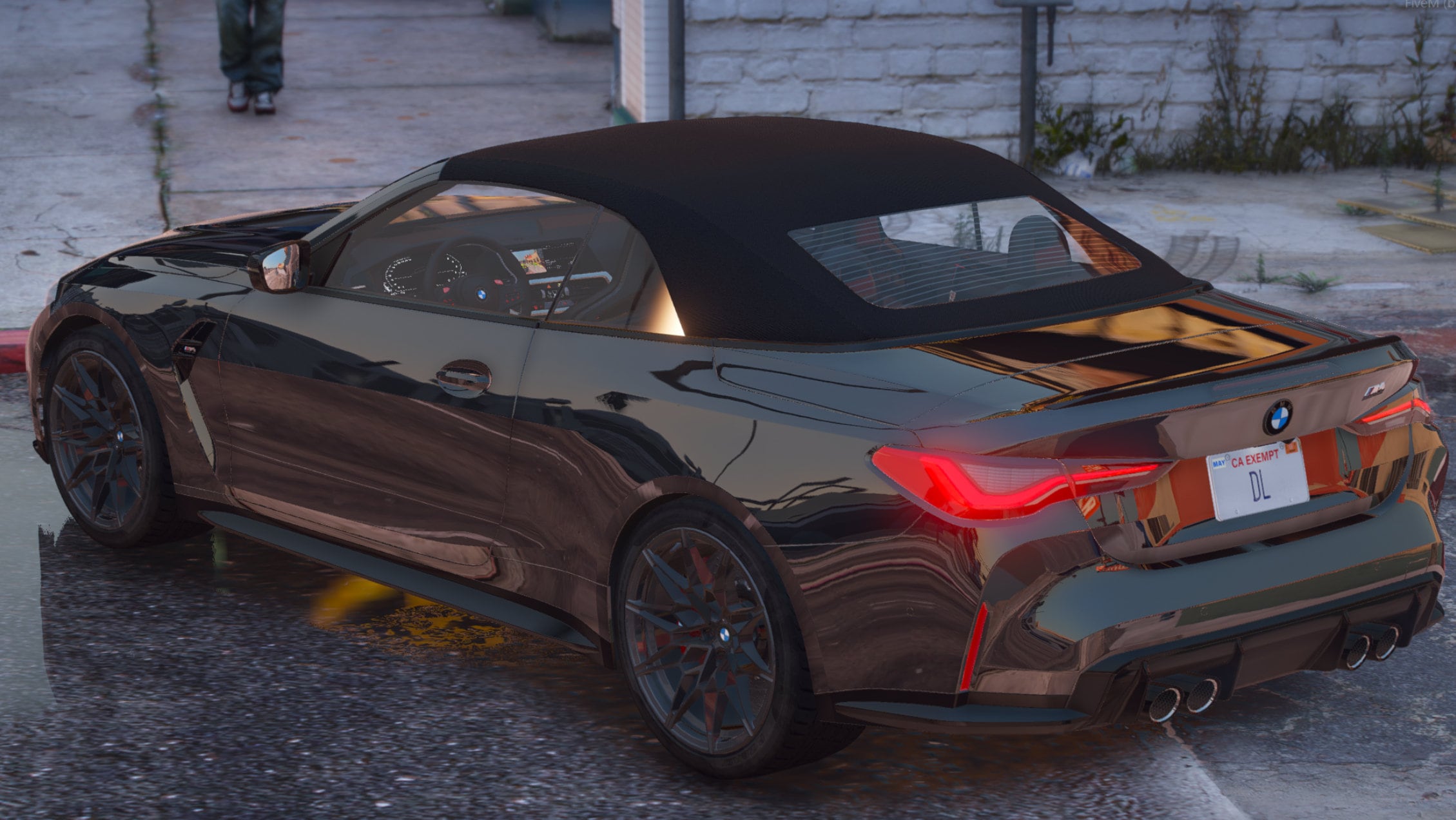 Fivem BMW M4 2021 Convertible Fivem Ready Optimized Animated Roof High ...