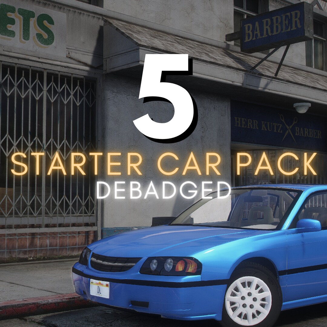 Fivem Debadged Starter Car Pack 5 Vehicles Fivem Ready Optimized ...
