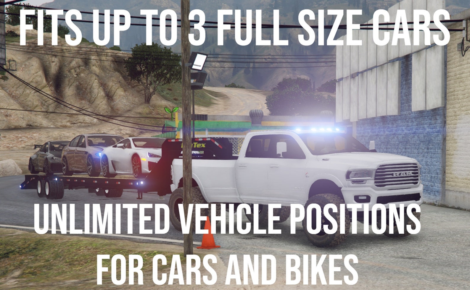 Fivem Tow Car Trailer Script GTA V Realistic Handlings - Etsy Hong Kong