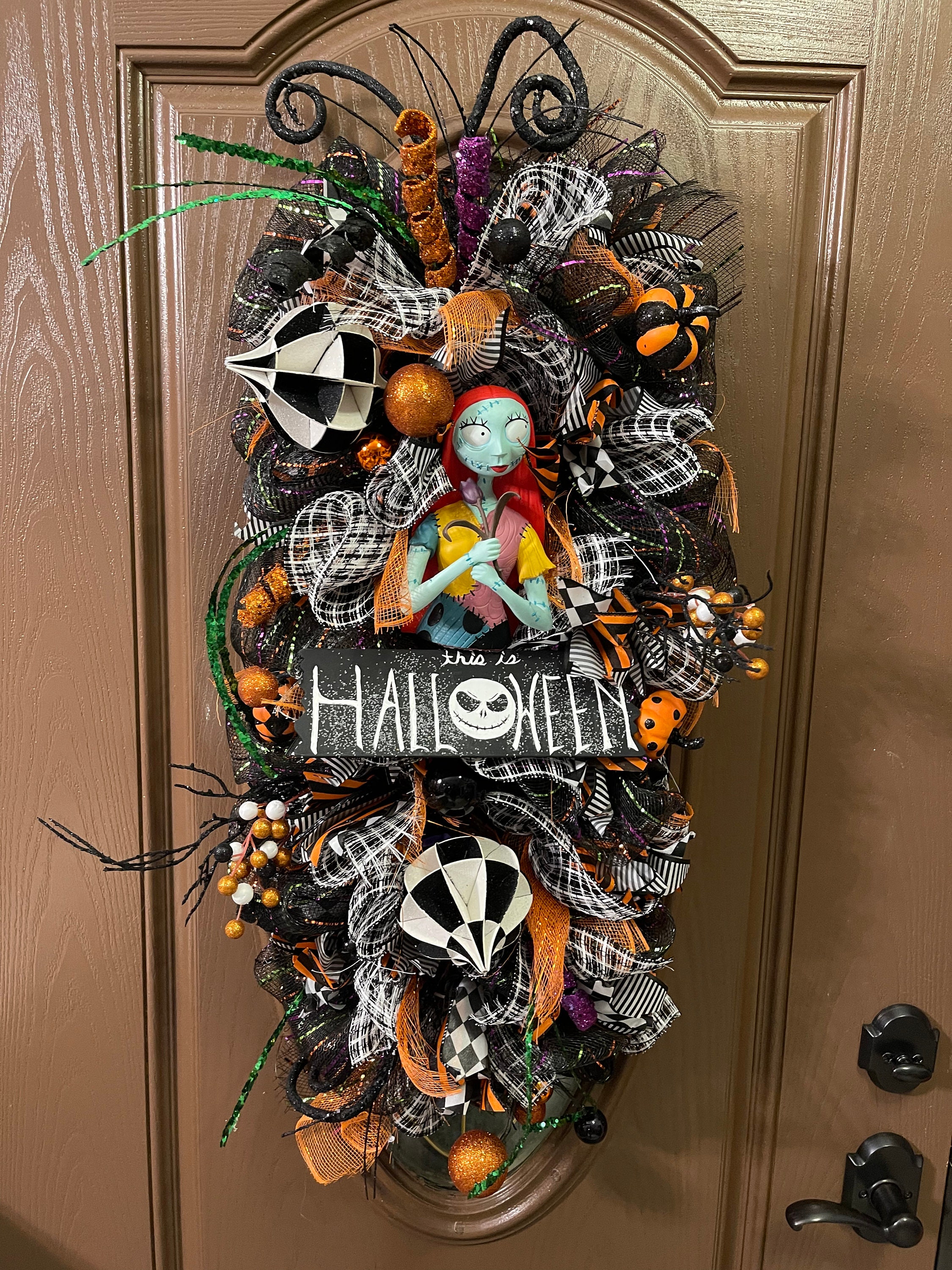 Nightmare Before Christmas Jack Skellington Halloween Wreath - Etsy