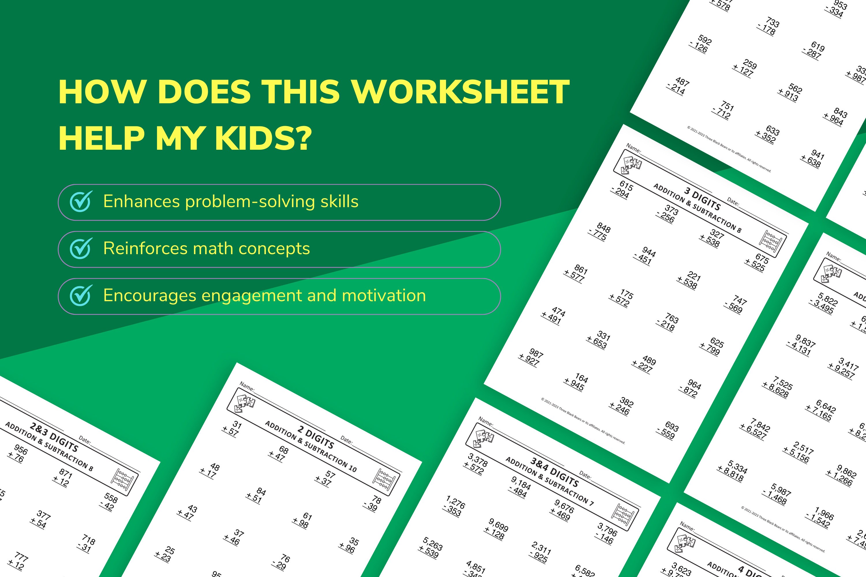 Printable Mix Problems Mathematics Worksheets for Kids Addition and ...
