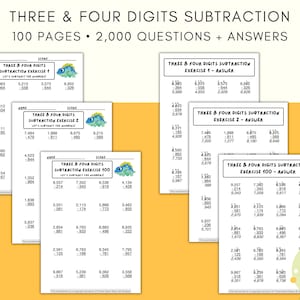 100 Printable First Grade Mathematics Worksheets for Kids Ages 5-8 ...