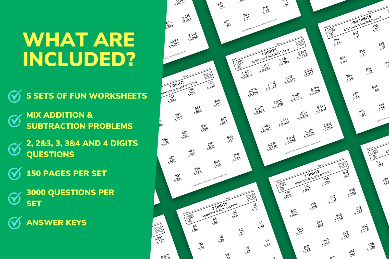 Printable Mix Problems Mathematics Worksheets for Kids Addition and ...