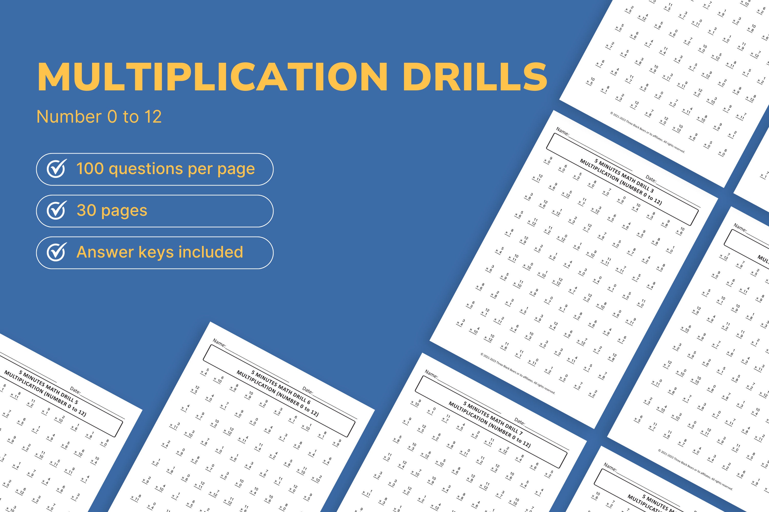 5-minutes Mathematics Drill for Kids: Addition, Subtraction ...