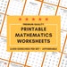 100 Printable First Grade Mathematics Worksheets for Kids Ages 5-8 ...