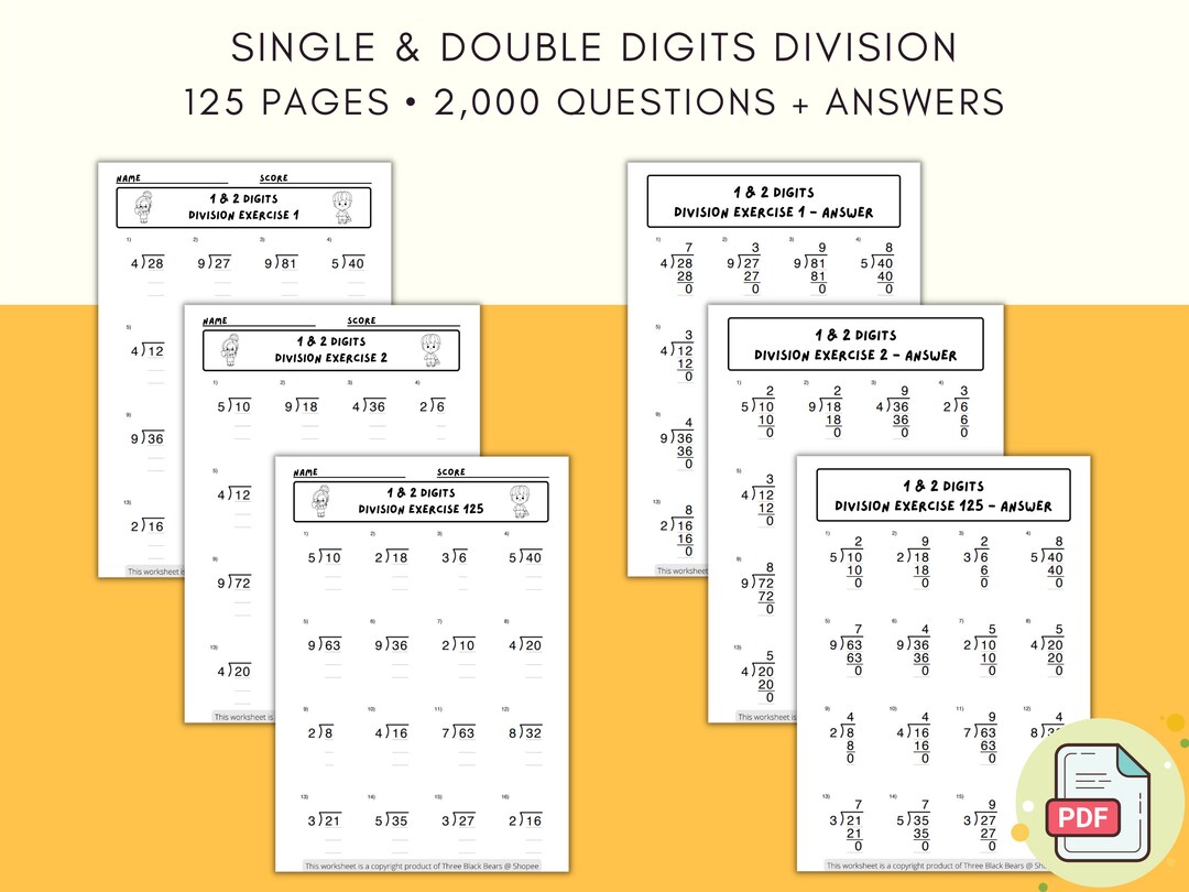 100 Printable First Grade Mathematics Worksheets for Kids Ages 5-8 ...