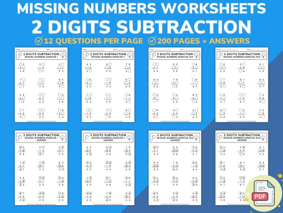 Resta De Numeros Faltantes Libro De Matemáticas Raúl Scherzer