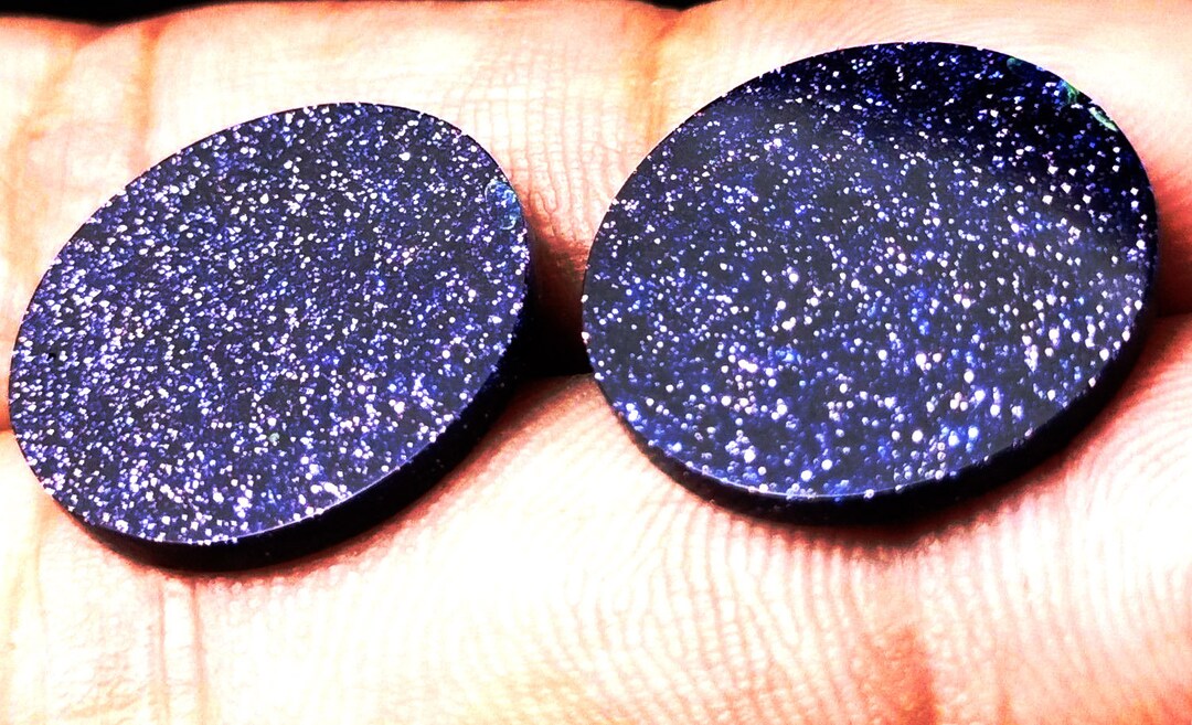 Natural Blue Sunstone Flat Round Coin Calibrated Loose Round Discs ...