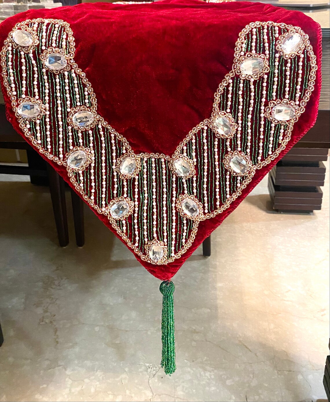 Decorative Red Velvet Table Runner Available in 11 Sizes36 to - Etsy