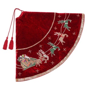 72 Inch Christmas Tree Skirt Red Extra Large Christmas Tree Skirt Red ...