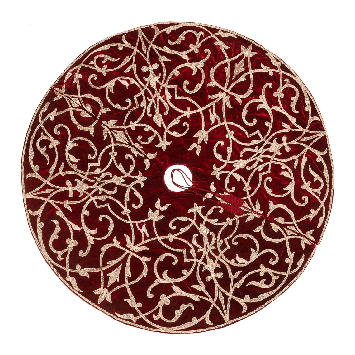 72 Inch Red Christmas Tree Skirt Extra Large Christmas Tree - Etsy