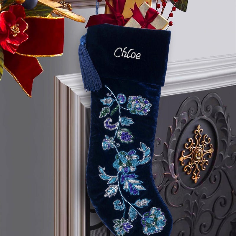 Blue Stockings - Etsy