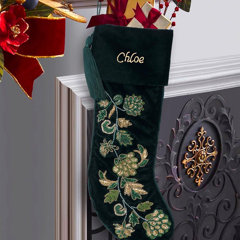 Green Stocking - Etsy