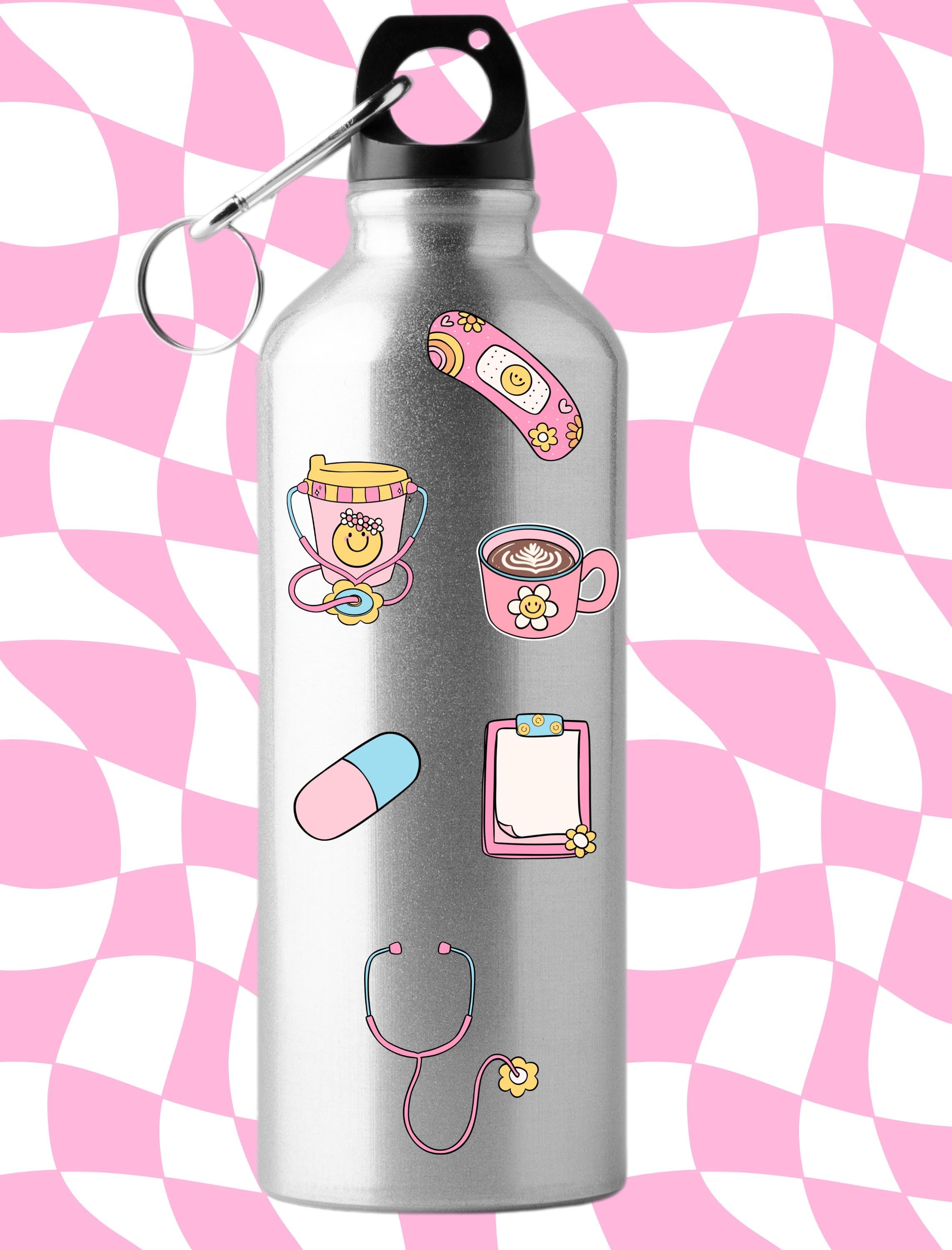 Retro Pink Nurse Stickers - Printable Digital Download for Nurses ...