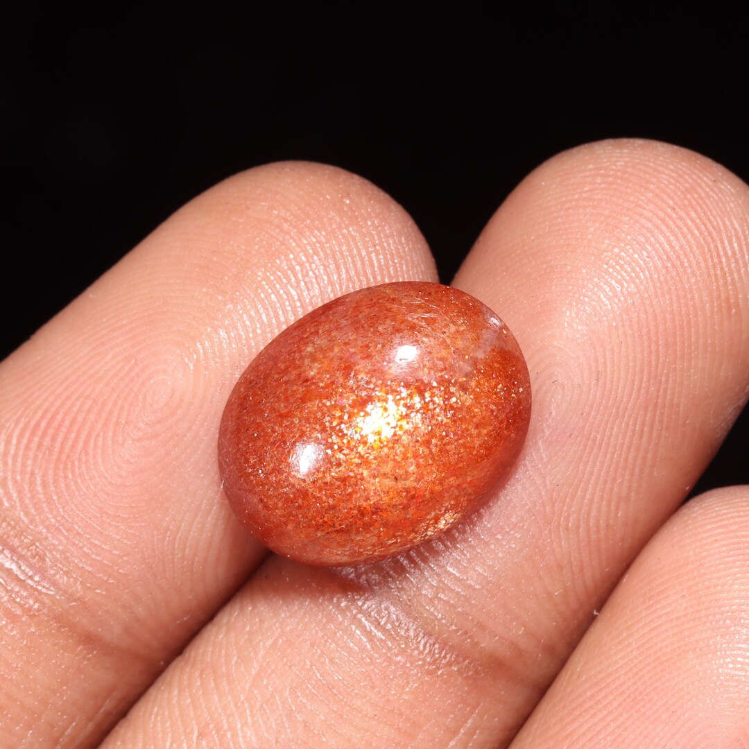 Sunstone Cabochon Sunstone Oval Cabochon Natural Golden Sunstone Top ...