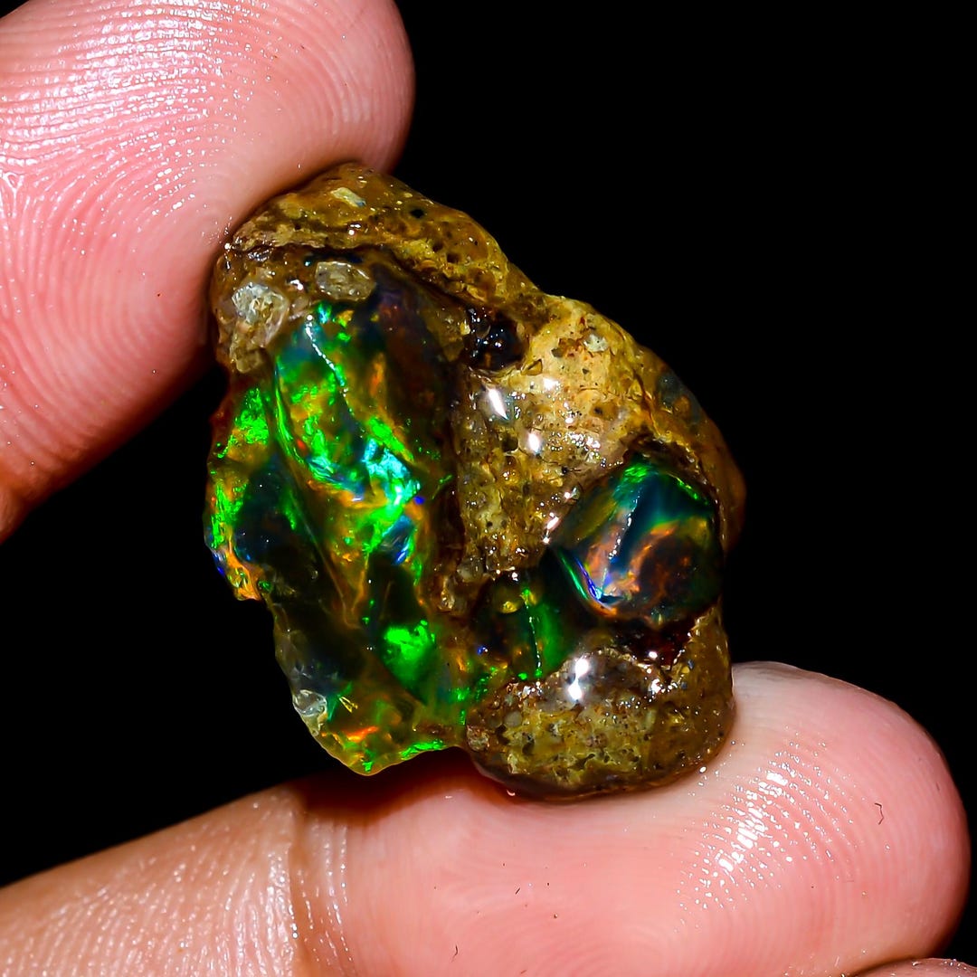 16 Carat Aaa++natural Oil Rough Fancy Opal Ethiopian Raw, Fire Opal ...